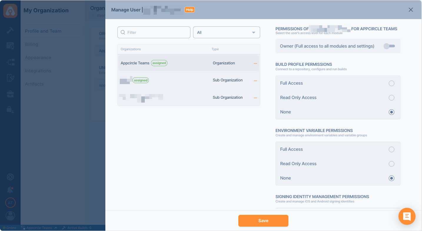 My Organization and Team Management | Appcircle Docs